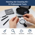 Grusce 13PCS Hearing Aid Cleaning Kits, Portable Hearing Aid Cleaning ...