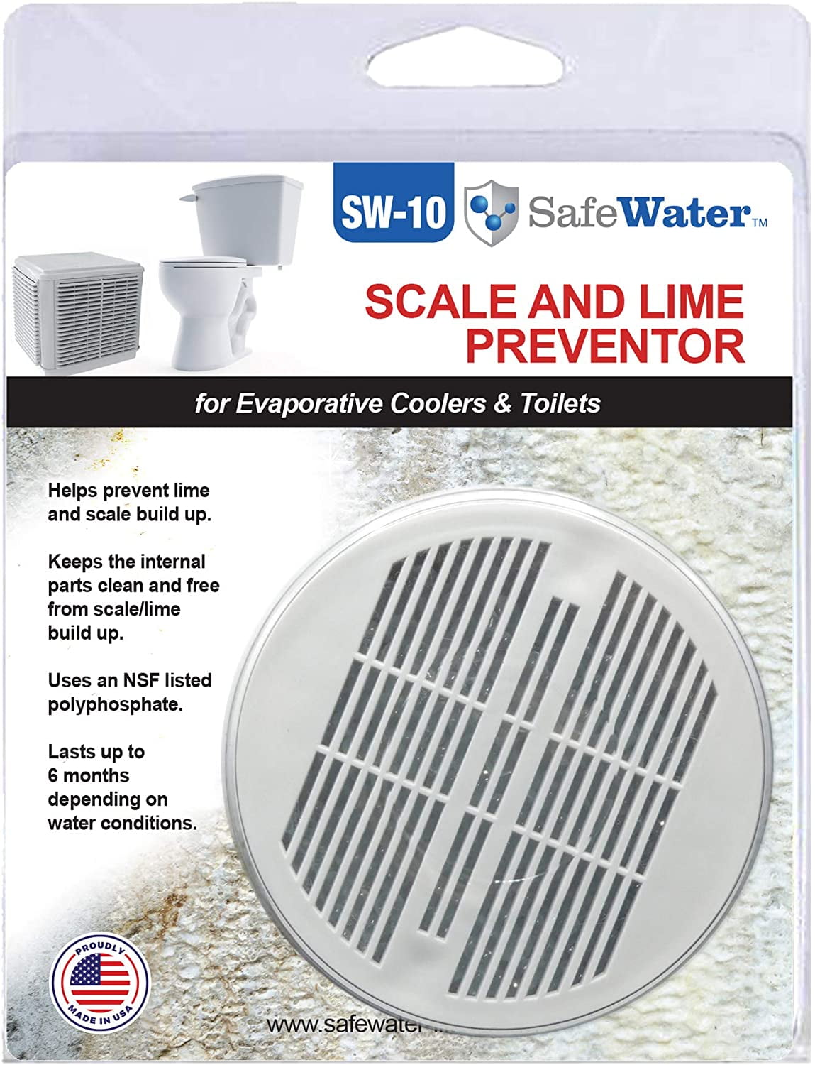 SafeWater Scale and Lime Prevention Disc Filter for Evaporator Coolers ...