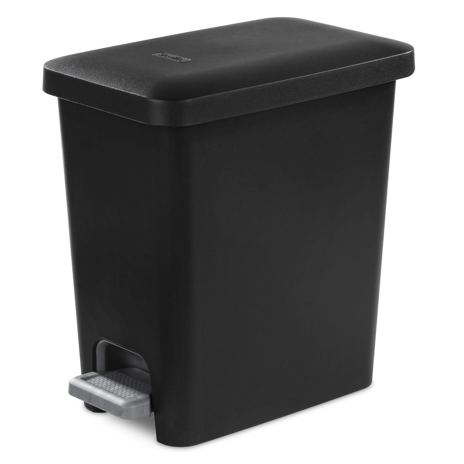 Sterilite 10.2 L Rectangular Step-on Wastebasket- Black - Walmart.ca