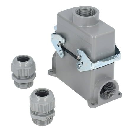 Demonsen Heavy Duty Connector Rectangular Waterproof Aluminium Alloy 16A 500V HDC‑HE‑016‑4‑PG21 ...