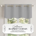 Amay Polyester Grommet Valance Blackout Curtain for Kitchen Windows ...