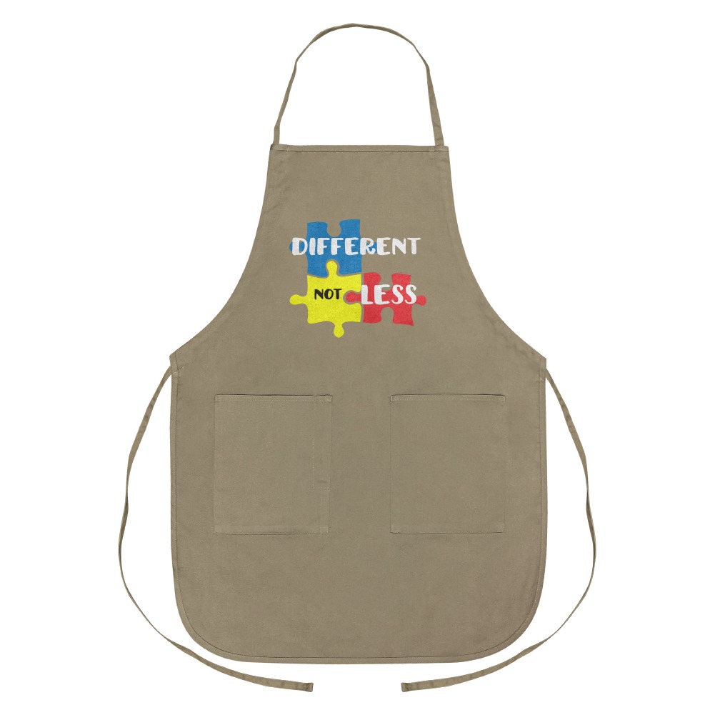 Different Not Less Autism Puzzle Pieces Apron with Pockets - Walmart.com