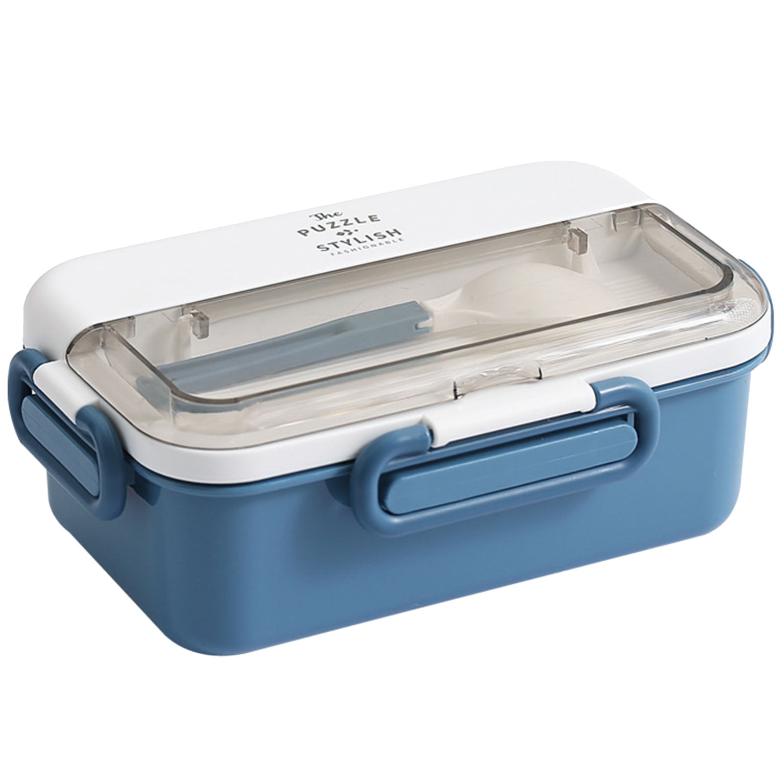 Manunclaims 1 Set 900ml 304 Stainless Steel Lunch Box with Cutlery Slot ...