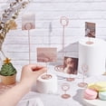 24Pcs 3 Styles Alloy Spiral Round Name Card Holder Photo Memo Holders ...