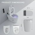 Smart Toilet, Modern Auto Open/Close Lid Toilet with Auto-Flush ...