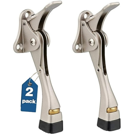 Door Stopper, 2 Packs Kickdown Door Stop with One Touch Adjustable ...