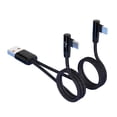 Angled USB And Type C Fast Charging Cable 5A Fast Speed Data Cord ...