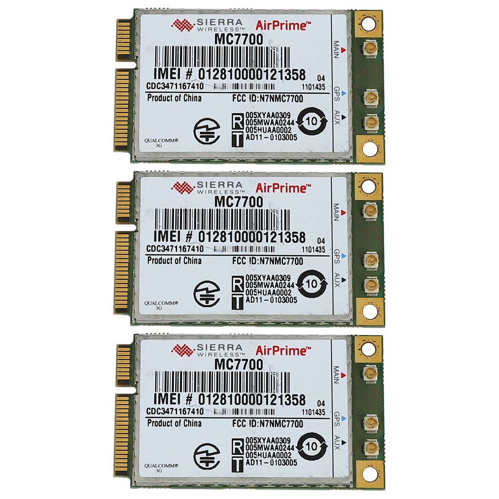 3X Tarjeta WWAN MC7700 3G / 4G Desbloqueada para AirPrime, MóDulo GPS ...