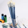 11 Pcs Artist Paint Brushes Set for Oil, Professional Bristle Hog Hair ...