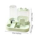 2‑in‑One Automatic Pet Feeder Water Dispenser, Gravity‑Fed Dog Cat Food ...