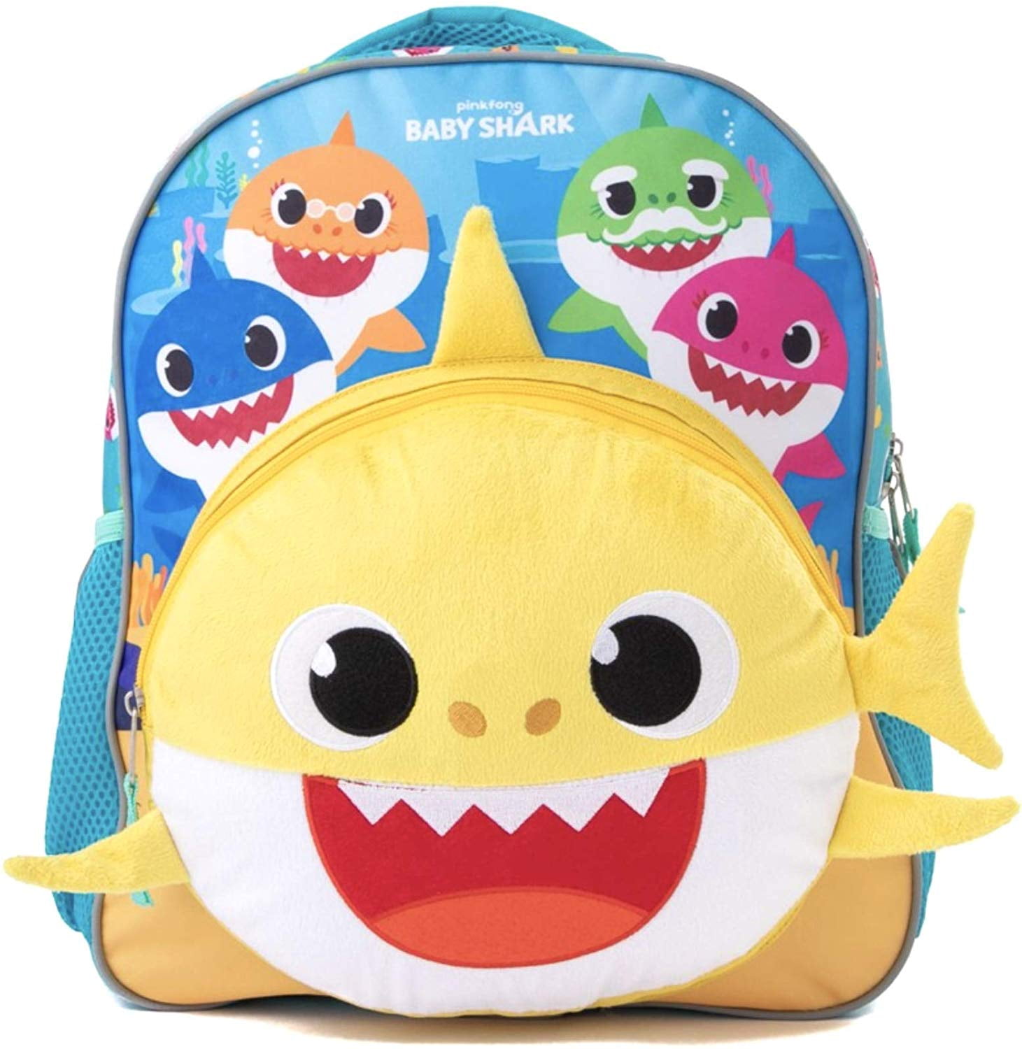 Baby Shark 14" with plush 3D Backpack - Walmart.com