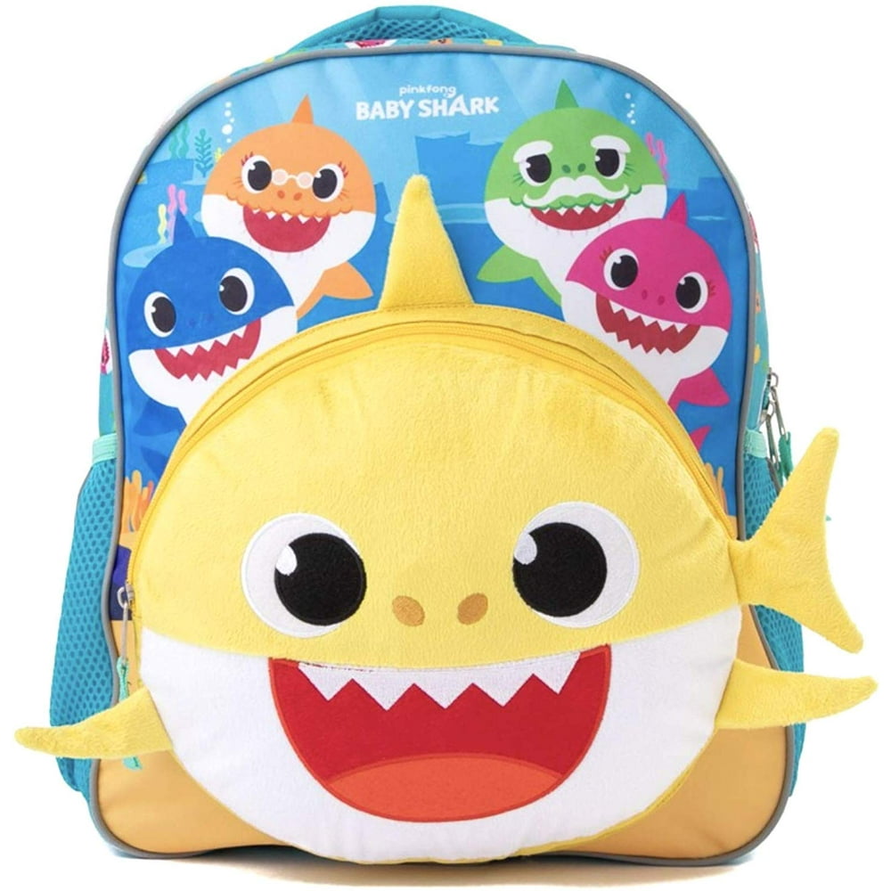 Pinkfong - Baby Shark 14" with plush 3D Backpack - Walmart.com ...