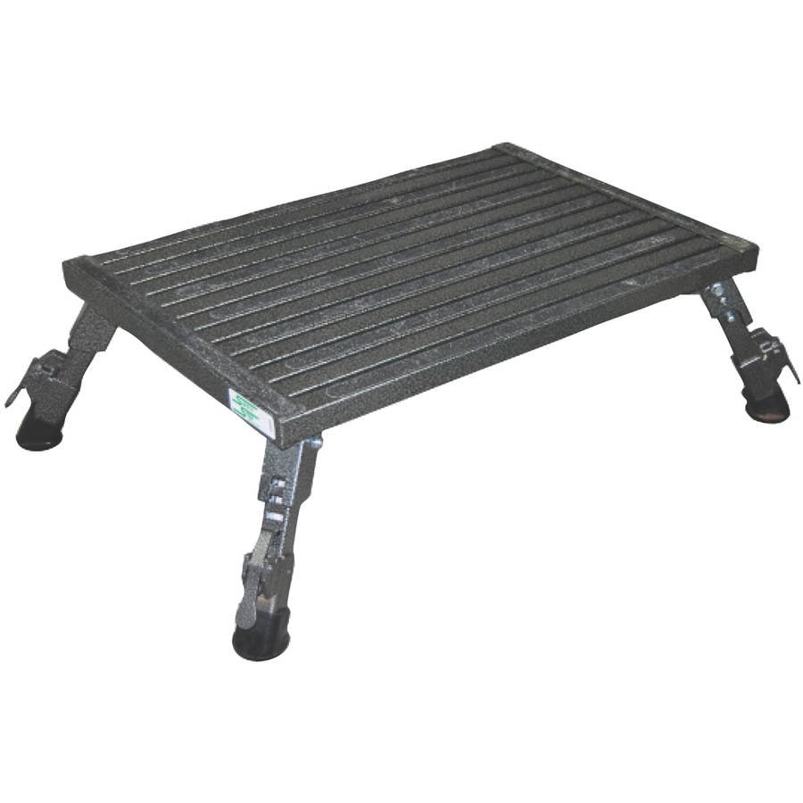 Safety Step XLA-09C Folding Adjustable Step, X-Large 16" x 24" Platform ...