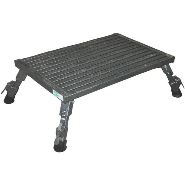 Safety Step XLA-09C Folding Adjustable Step, X-Large 16" x 24" Platform ...