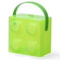 LEGO: Storage Case/Lunch Box W/ Handle in Translucent Green - Walmart.com