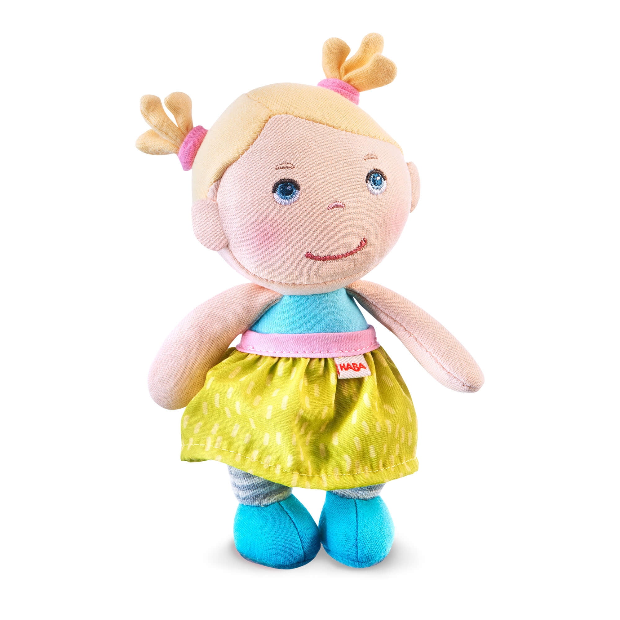 HABA Mini Soft Doll Talisa - Tiny 6" First Baby Doll from Birth and Up ...