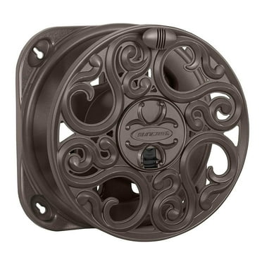 Suncast Handler 200 Foot Resin Wall Mounted Outdoor Garden Hose Reel ...