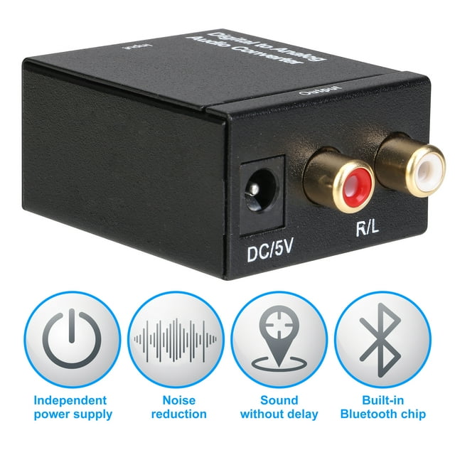 Audio Converter, Digital to Analog Audio Decoder with Digital Optical ...