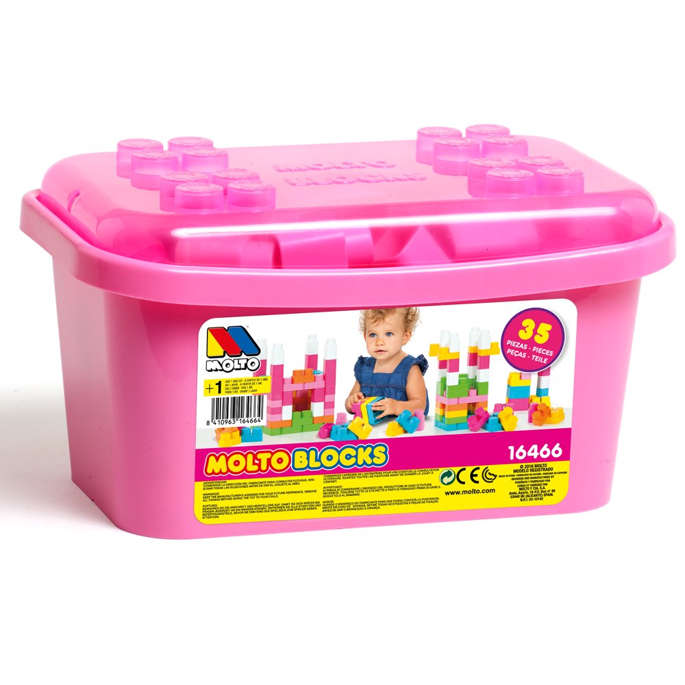 Molto - 35 Piece Blocks Box, Pink - Walmart.com - Walmart.com