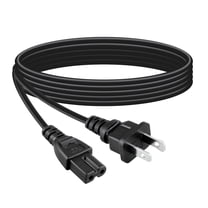 NEMA 1-15P to IEC 320 C7 Right Angle Power Cord, 90 Degree Polarized 8 ...