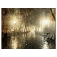 Design Art Night Alley with Lights Photography Landscape Canvas Art ...