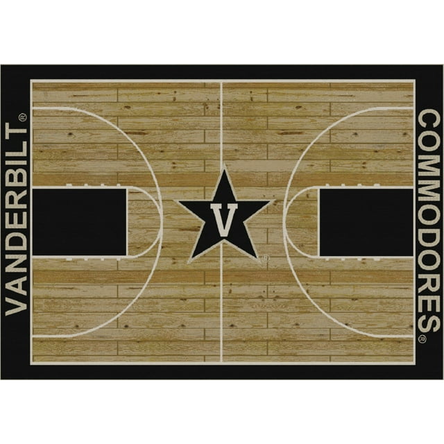 Milliken Ncaa College Home Court Area Rug Vanderbilt Commodores 01453 ...