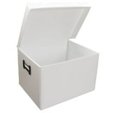 (3 Set) Vaiyer Durable Plastic Filing Storage Organizer Box with Lid ...