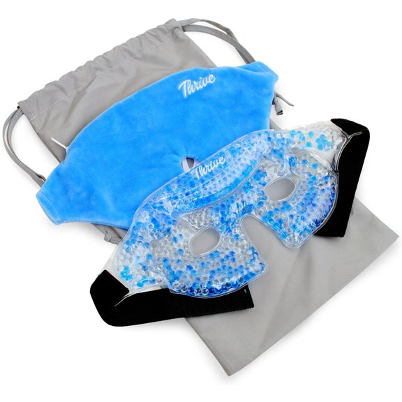 Unique Bargains Blue Gel Eye Mask Cold Warm Hot Heat Ice Cool Soothing ...