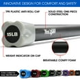 Yes4All Total Body Weighted Workout Bar, for Exercise, Therapy ...