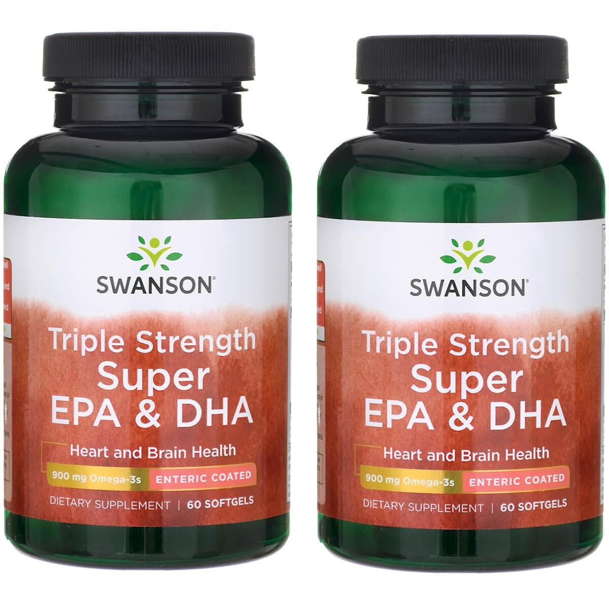Swanson Triple Strength Super Epa & Dha - Enteric Coated 60 Sgels 2 Pack - Walmart.com