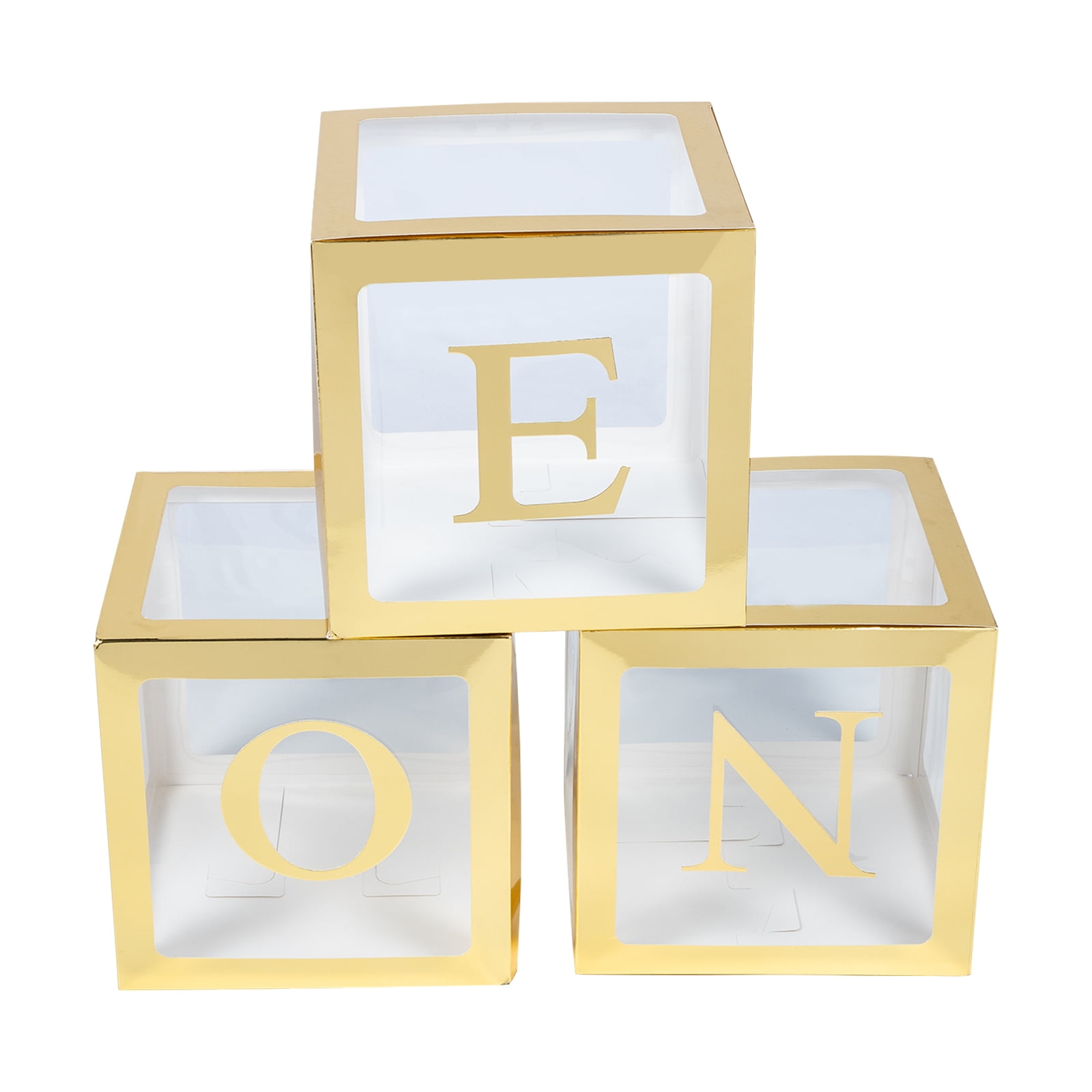 Birthday One 1St Balloon First Boxes Decorations Box Letters Girl Boy ...
