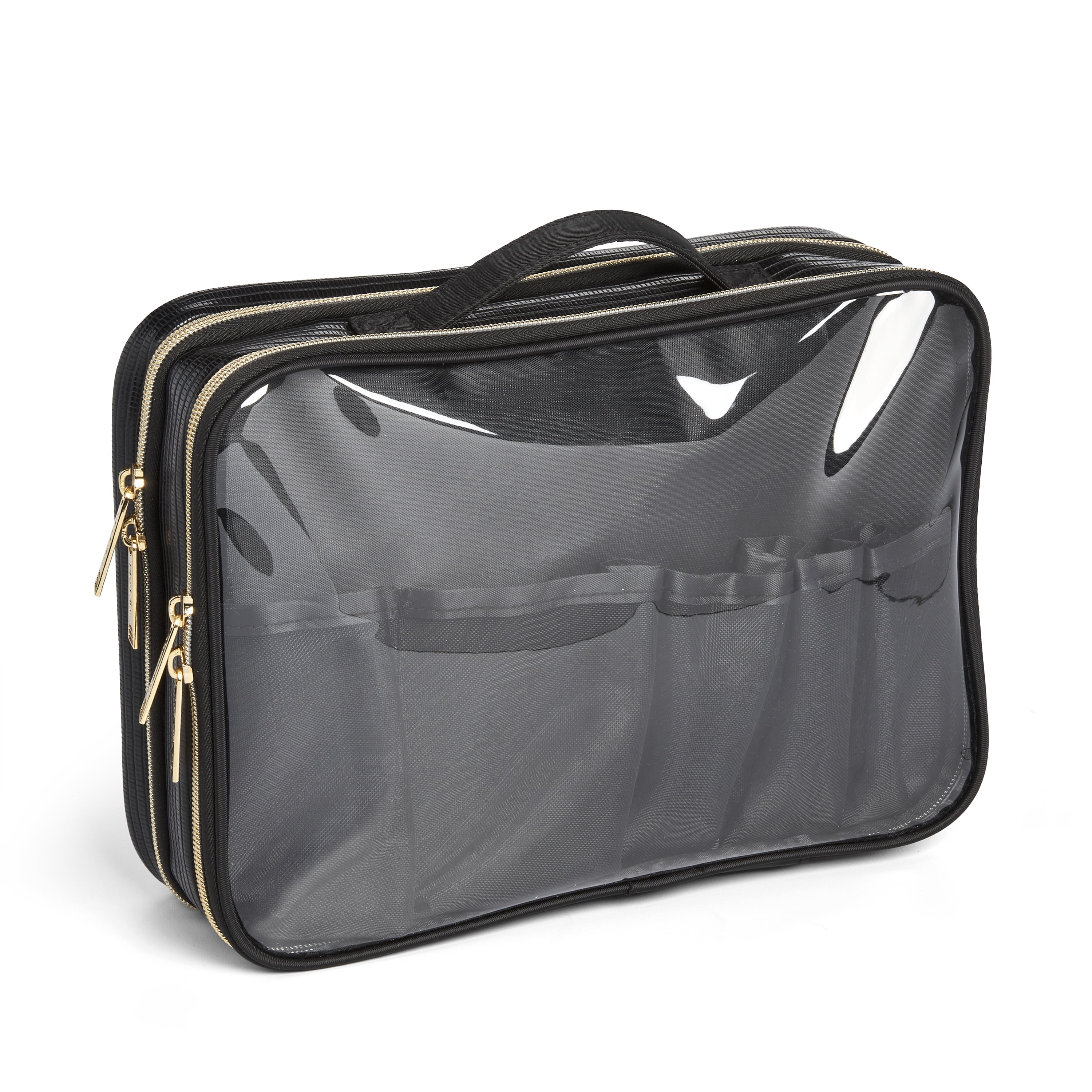 Modella Travel Zip and Carry Cosmetic Bag Weekender, Black - Walmart.com
