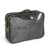 Modella Travel Zip and Carry Cosmetic Bag Weekender, Black - Walmart.com