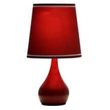 Ore International 15" Modern Touch Lamp, Black - Walmart.com