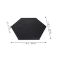 BESTYASH 2Pcs Black Hexagon Canvas Boards for Painting Stretched Linen ...