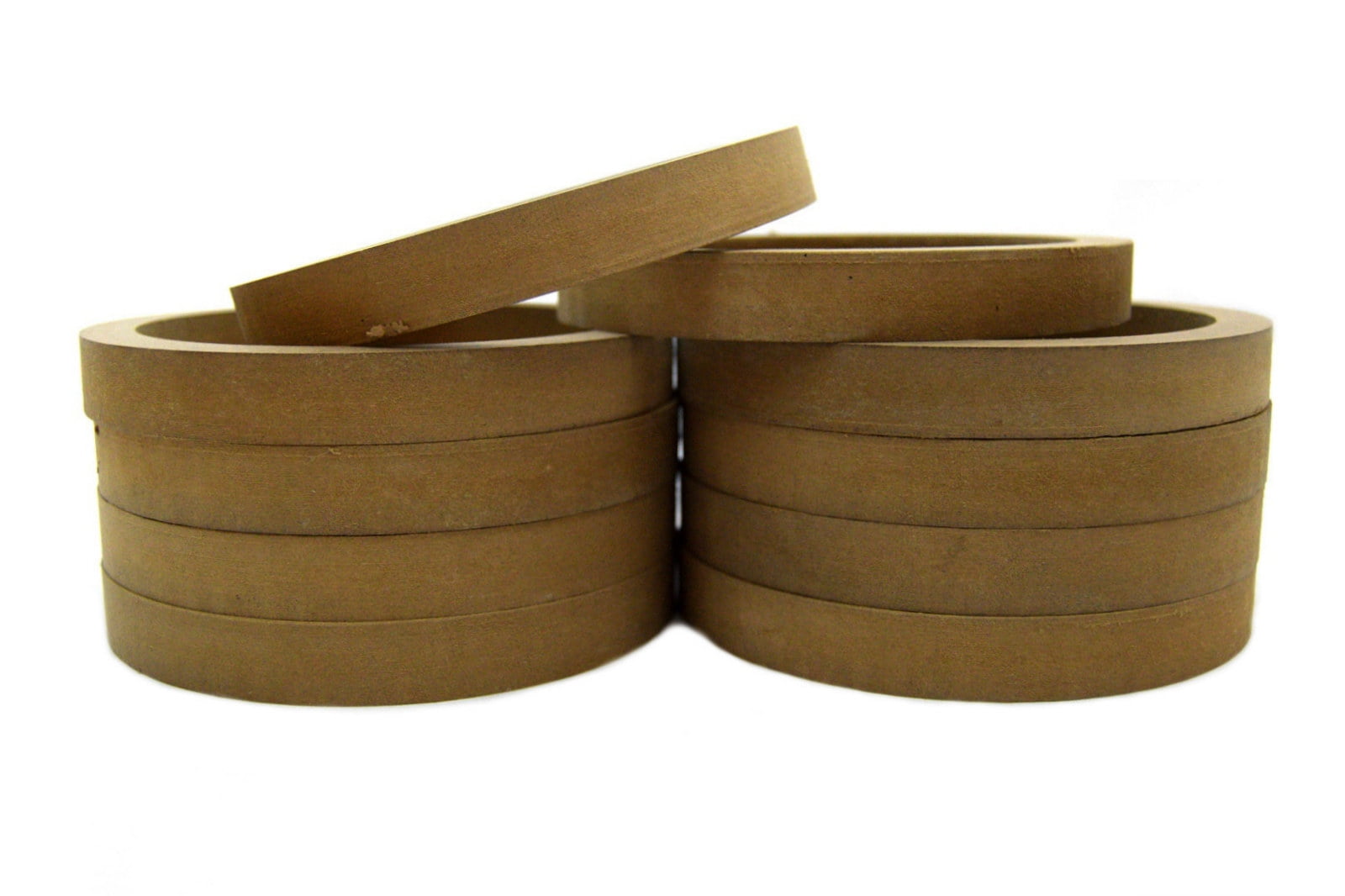 5 Pair 5.25" MDF Speaker Ring RING-5.25R Speaker Mounting Spacer Rings ...