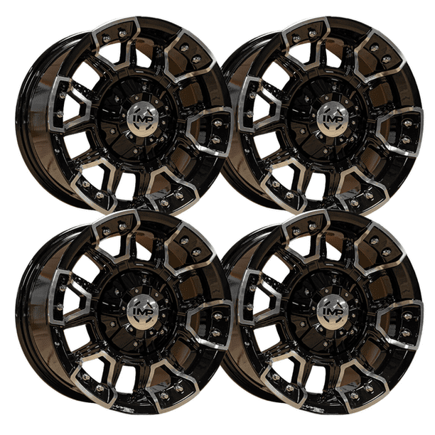 Rines 15 IMP WHEELS 6X114.3 Nissan NP300 Estacas COLOR Negro y silver ...