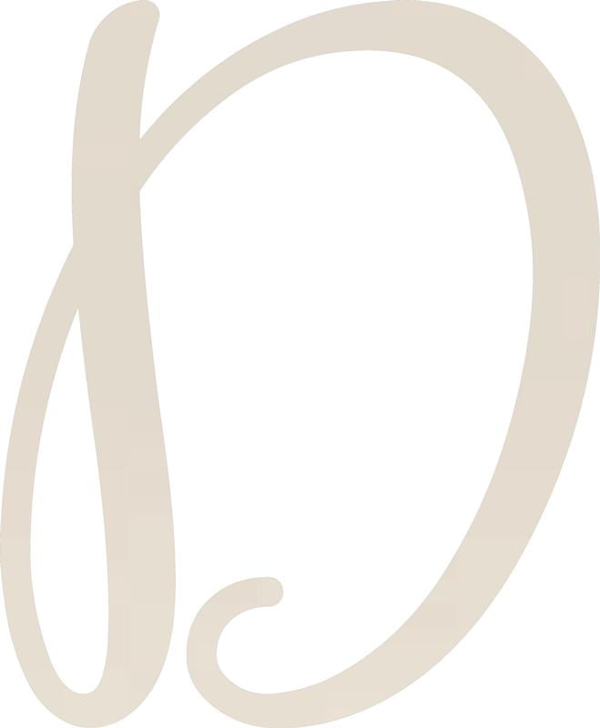 Acrylic Sign Letters,Wedding D Script, 2'' Tall White Alphabet ...