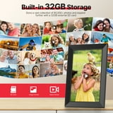 Frameo WiFi Digital Picture Frame, TEMASH 10.1" Digital Photo Frame 32G ...
