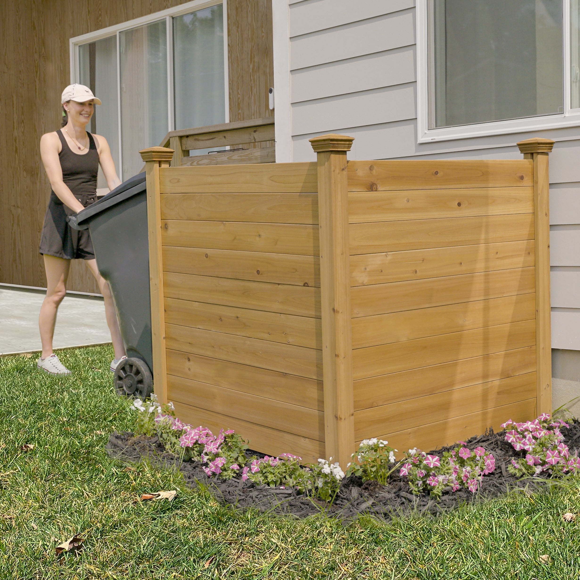 Enclo Privacy Screens EC18029 4 ft H x 4 ft W Premium Wood Privacy ...