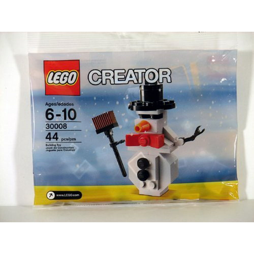 LEGO Creator Snowman Mini Figure Bagged Set, 44 Pieces, 30008 - Walmart ...