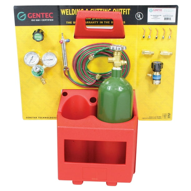 Gentec Small Torch Kit, Includes Oxygen Tank - Hoses - Tips - Propane ...