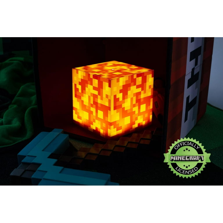 Bloque De Lava Minecraft Minecraft Ghast And Lava Block Table Lamp NEW