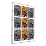 9 Comic Book Frame Silver Collage Comic Book Frame with White Mat to ...
