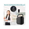 Wireless Microphone Headset UHF External Mic Rechargeable Transmitter ...
