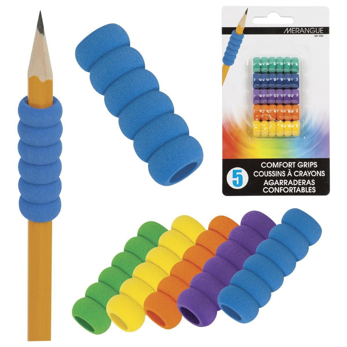 Click here for Merangue Comfort Pencil Grips 5 Pack X 12 prices