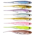 6Pcs Soft Lures Baits Floating Lures Needle Tail Swimbaits Fishing ...