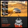 A-Premium 2 x Rear Wheel Bearing and Hub Assembly with ABS & 4-Lug ...