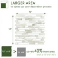 Peel and Stick Backsplash 10 Sheet 12"x12" Self Adhesive Subway Tile ...