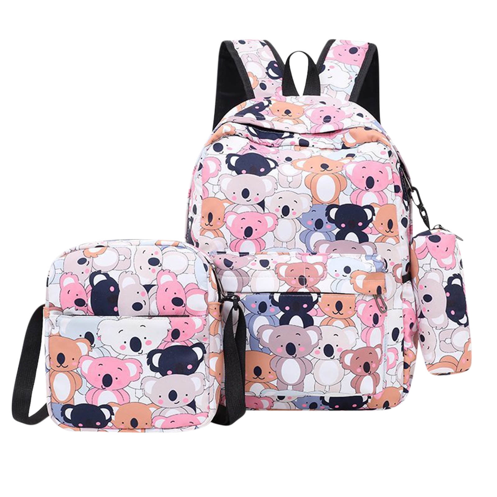 Click here for Aqestyerly Student Backpack Three-Piece Set printe... prices